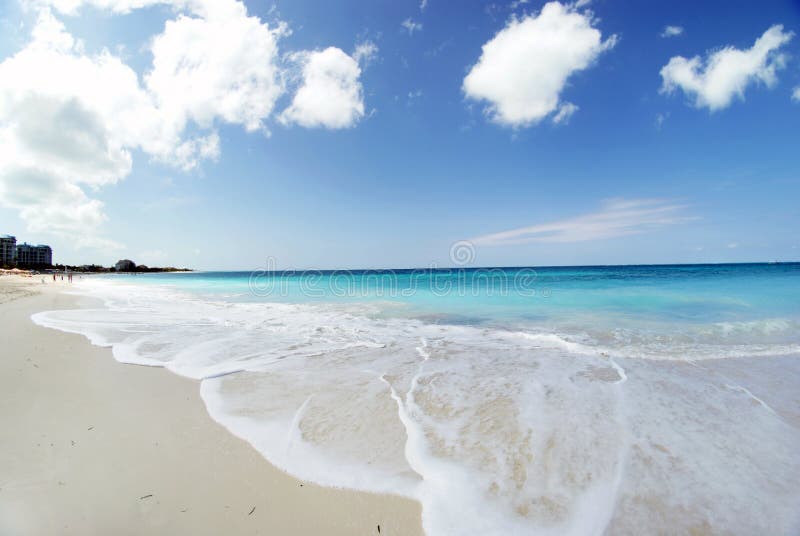 Beach at sunny day stock image. Image of providenciales - 93136751