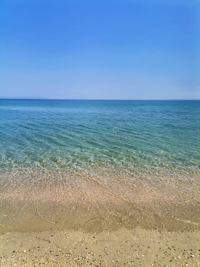 Beach Sunny Day 2022 Greece Stock Photo - Image of shore, greece: 256489516
