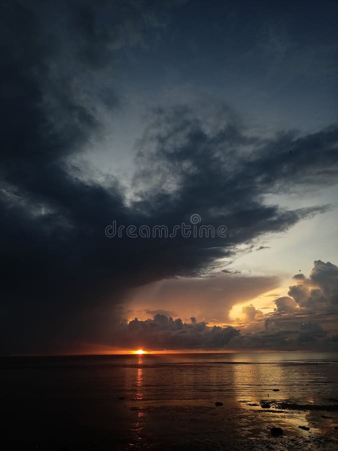 Beach and Sunrise is a Beautiful Sight Stock Photo - Image of beach ...