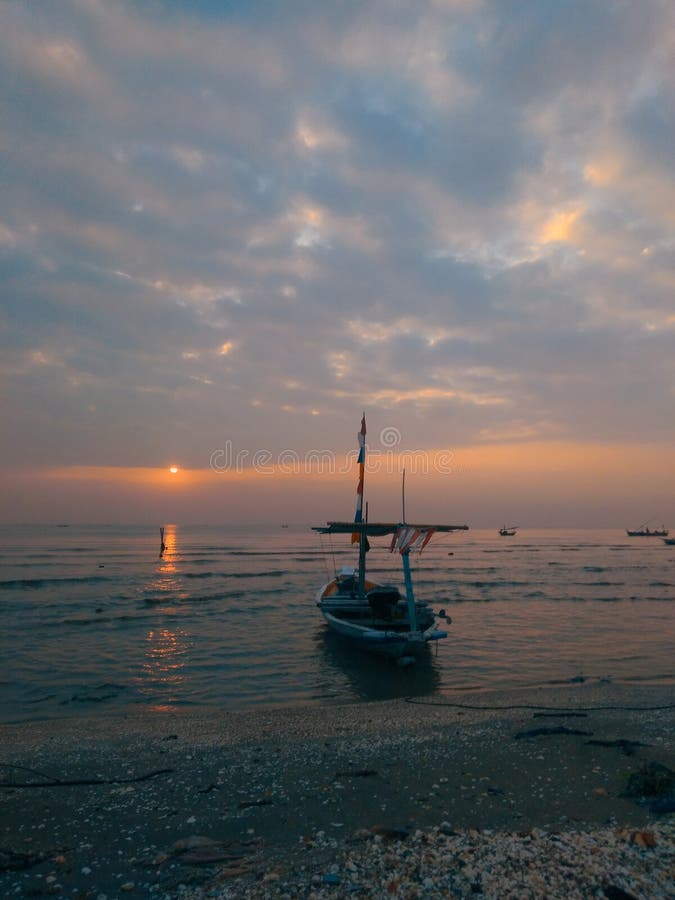 Sunrise on the Kenjeran Beach Stock Photo - Image of sunrise, beautiful ...