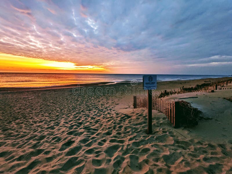 Beach Sunrise Outer Banks Obx Norcarolina Nc Imagen de archivo - Imagen ...