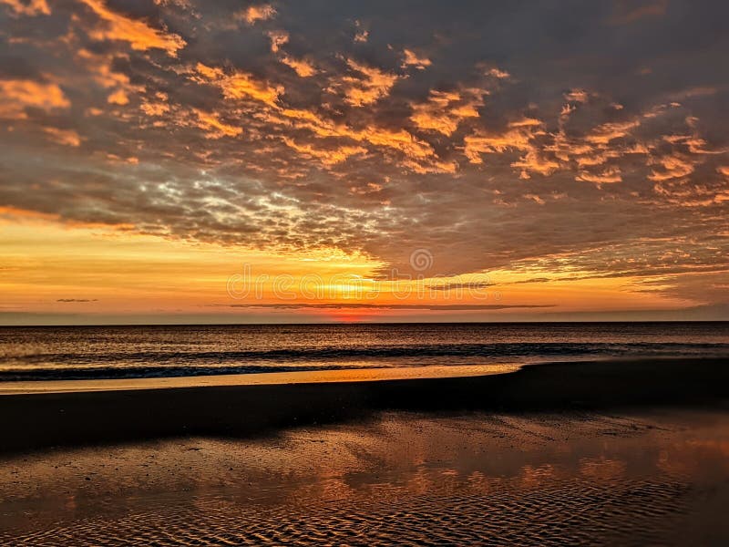 Beach Sunrise Outer Banks OBX North Carolina NC Stock Photo - Image of ...