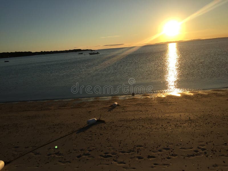 Beach sunset stock photo. Image of relax, beach, unwind - 174242336