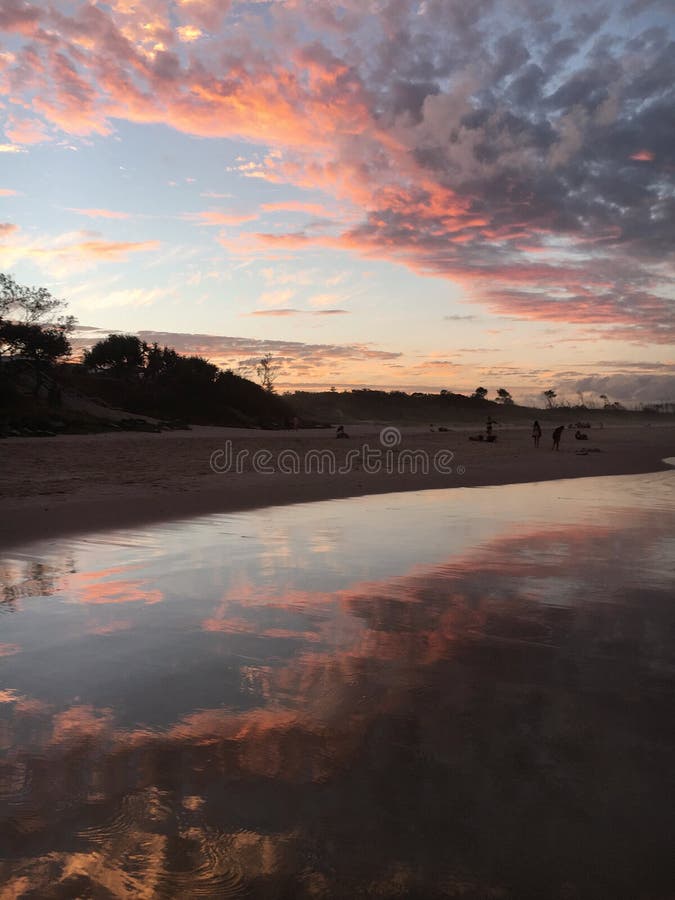 Mirror Reflection in Australia. Stock Photo - Image of colors, orange ...