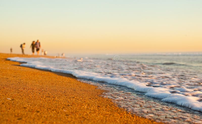 Beach Sunset stock image. Image of happy, portrait, stockphoto - 41030657