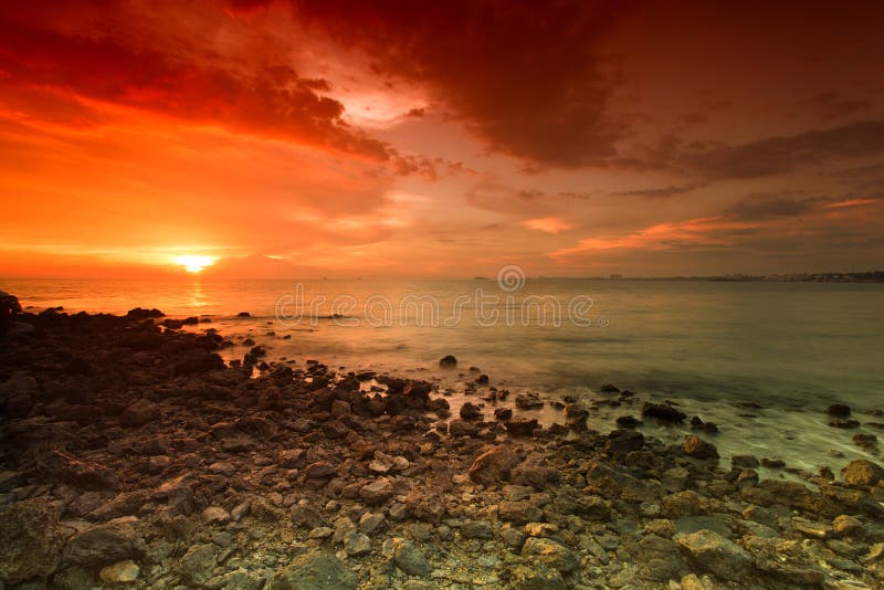 Port Dicksoon Beach stock image. Image of sunshine, diskson - 13428147