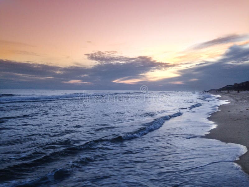 Beach Sunset stock image. Image of ocean, calm, rosemary - 56047877