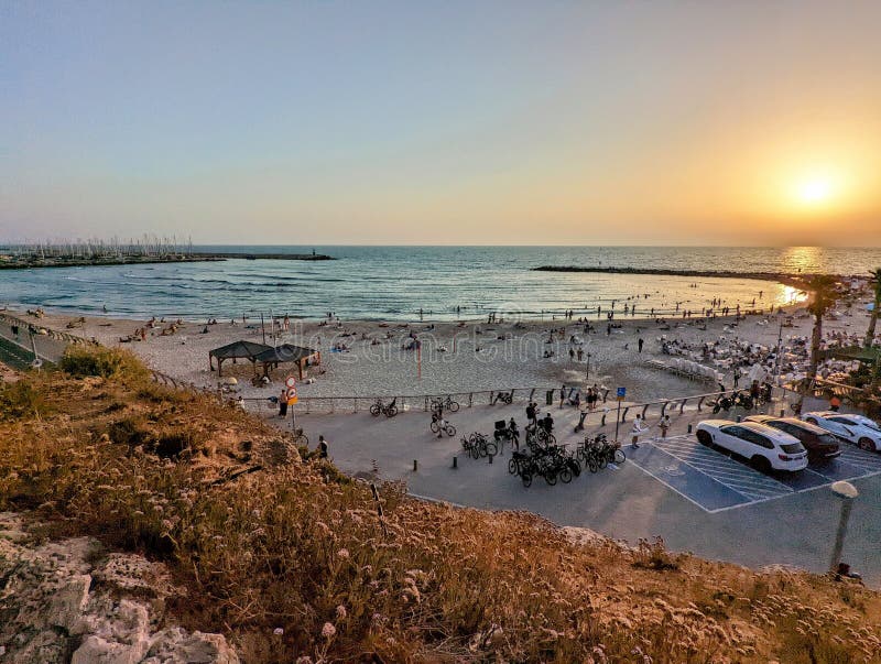 Tel Aviv coast line editorial stock image. Image of landscapes - 38147504