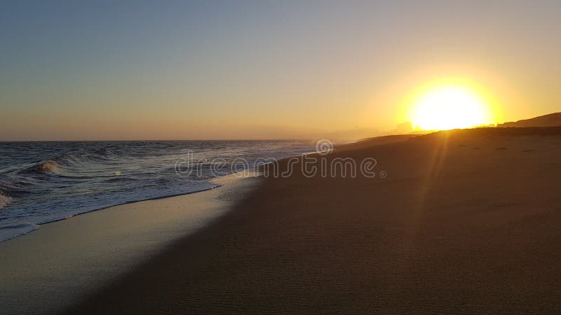 Sunset stock image. Image of peace, ocean, relax, beach - 107572929
