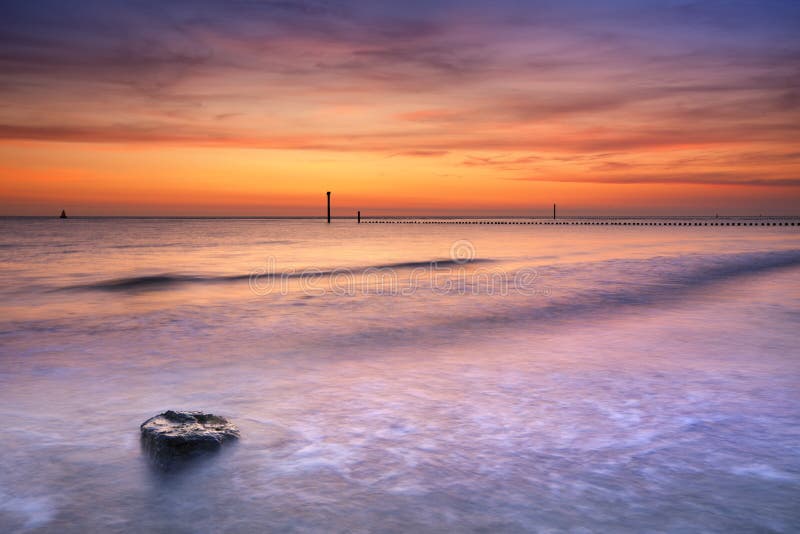 A Coastline in Zeeland, in the Netherlands Stock Photo - Image of ...