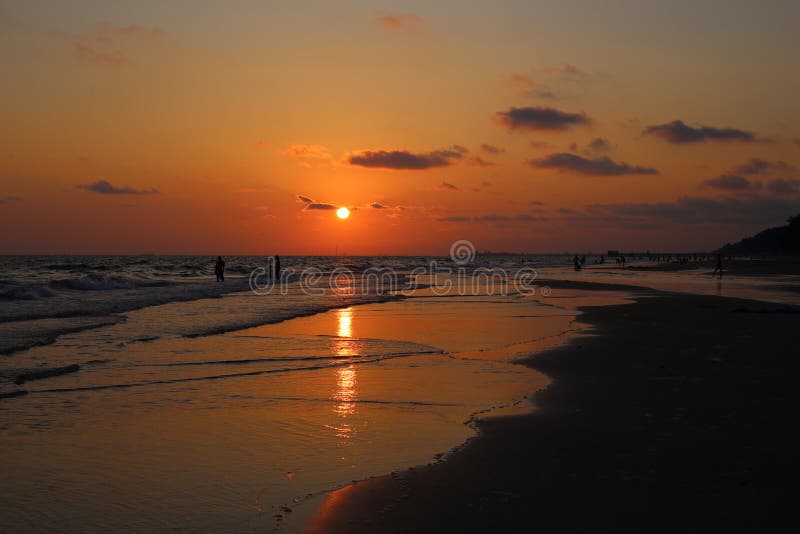Beach and Sunsets stock photo. Image of sunset, sunny - 78965806