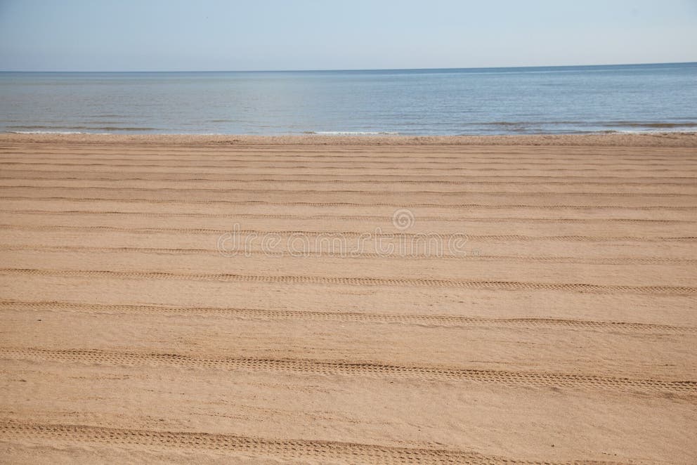 The beach at sutton on sea stock photo. Image of surf - 43590954