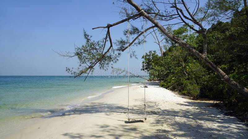 Beach Swing at Starfish Beach Stock Image - Image of nature, quoc ...