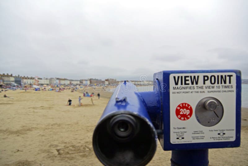 Beach telescope stock image. Image of distance, resort - 59130449