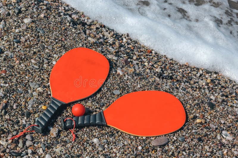 Beach tennis rackets stock photo. Image of outdoors, racket - 28956098