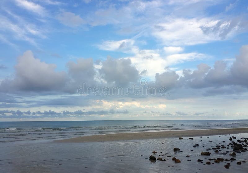 Morning Beach at Kao Chang stock photo. Image of quited - 74650768