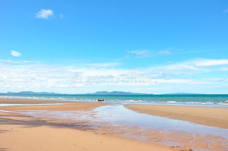Beach when the tide is low stock image. Image of natural - 45308947