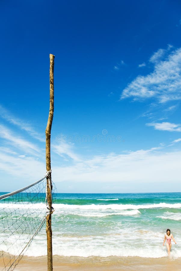 Beach time stock photo. Image of space, horizon, girl - 4297754