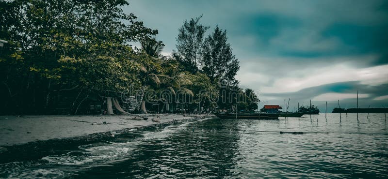 The only beach in timika stock image. Image of shore - 270855637