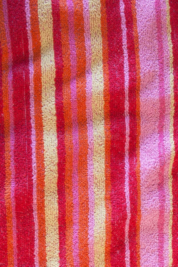 Beach Towel - Background Texture in Stripe Pattern. Stock Photo - Image ...