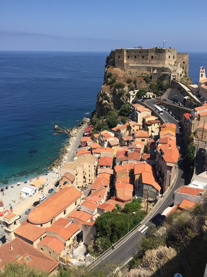 Fishing Boats in Scilla, Italy Stock Photo - Image of province, italian ...