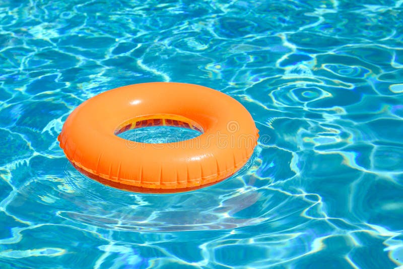 Beach Toy. Ring Float in Swimming Pool. Summer Background. Summer ...