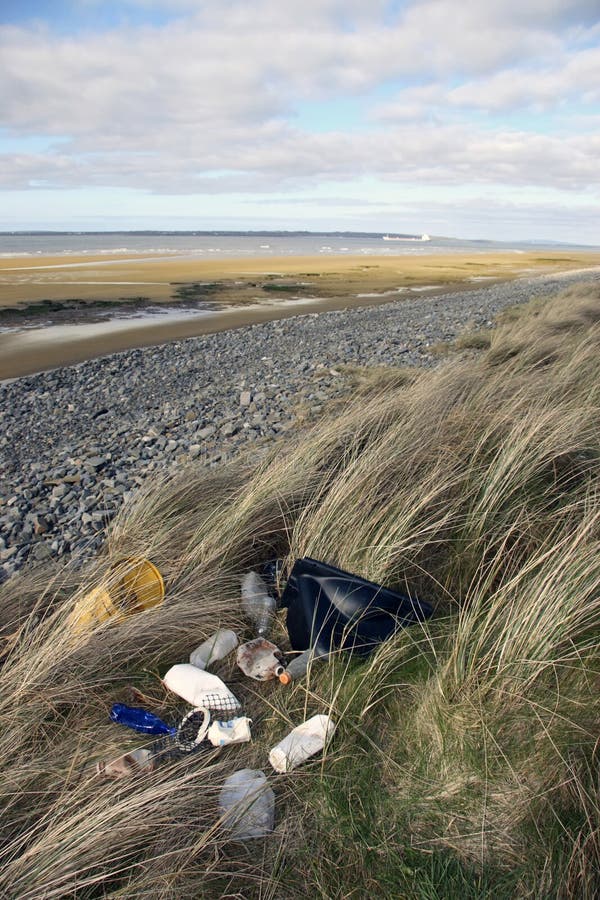 Beach trash stock image. Image of environment, ship, damage - 2191489