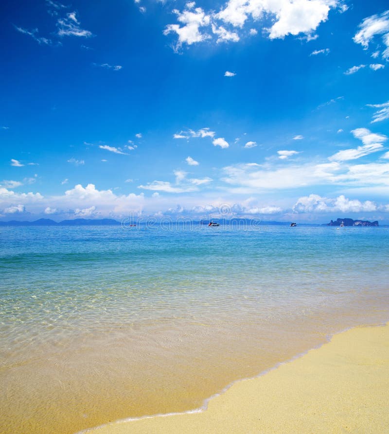 Beach and tropical sea stock image. Image of peace, summer - 24704707