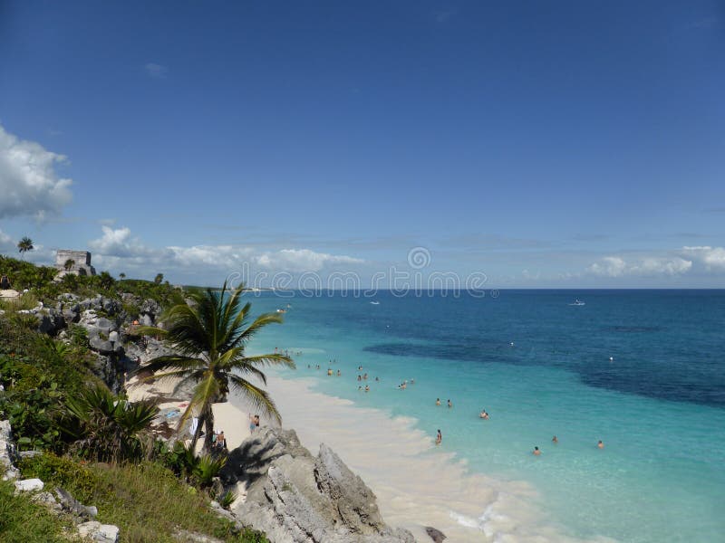 Beach tulum stock photo. Image of beach, tulum, paradise - 46894924