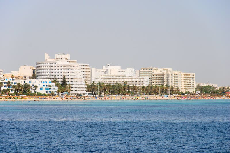 Beach in Sousse, Tunisia stock image. Image of coast - 17237067