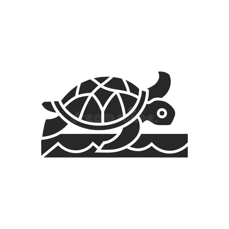 Beach Turtle Icon stock vector. Illustration of animal - 361759117
