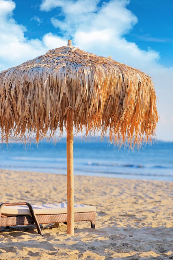 Beach umbrella stock image. Image of island, beauty, blue - 29682081