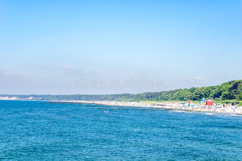 The Beach in Ustka on a Sunny Day Stock Photo - Image of italy, wave ...