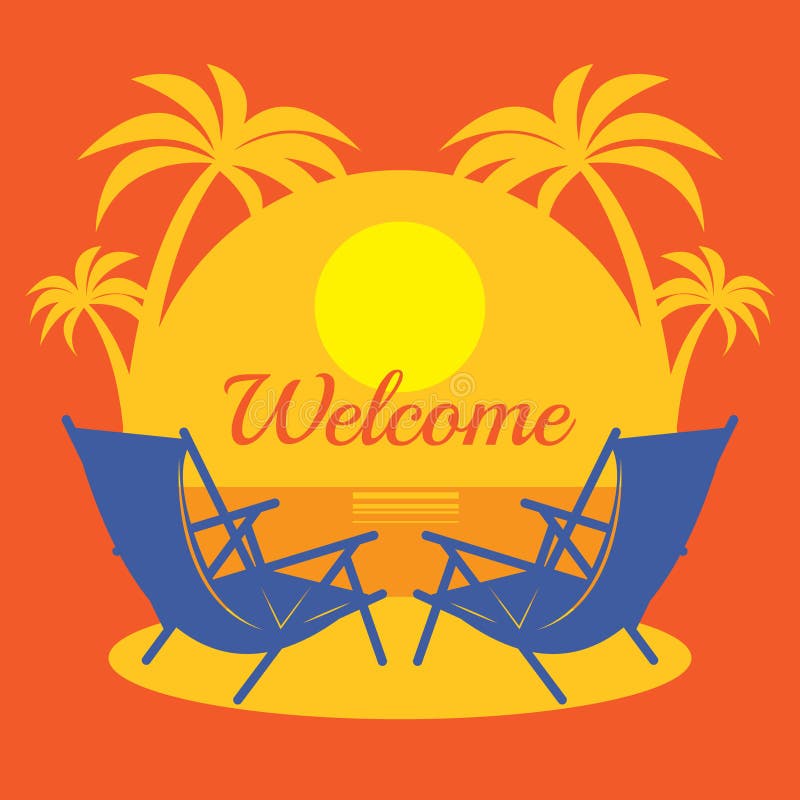 Welcome Sunset Beach Stock Illustrations – 387 Welcome Sunset Beach ...