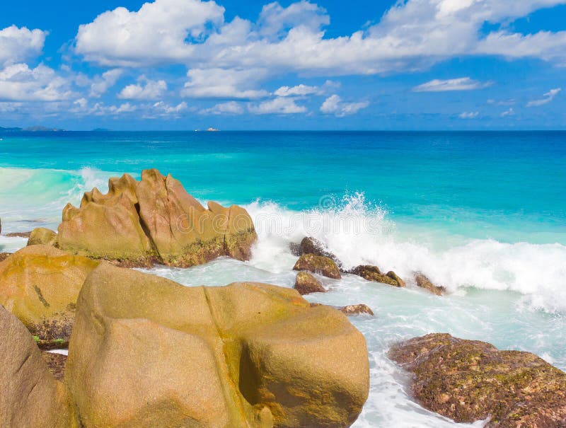 Beach view stock photo. Image of foam, paradise, seascape - 20414698