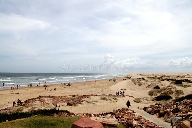 Beach View @ Anna Bay Australia Stock Image - Image of beach, desert ...