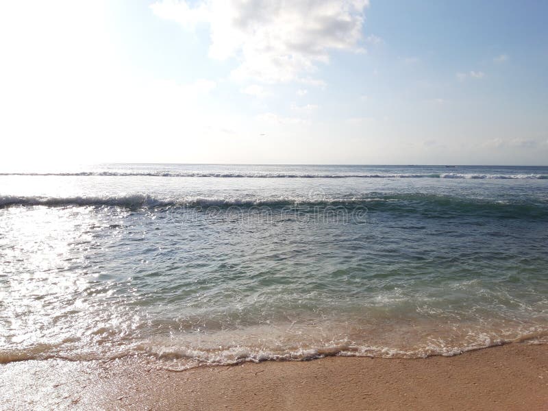 Beach view in Balangan stock image. Image of wave, morning - 262242439