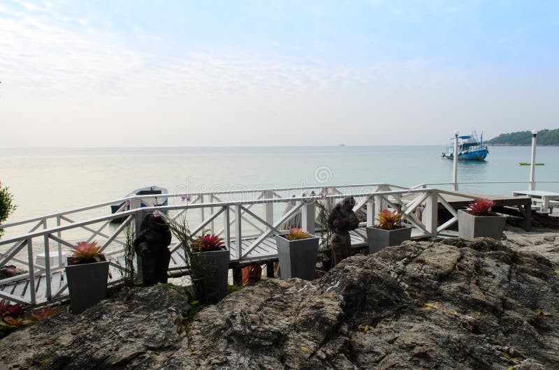 Beach view front of resort stock image. Image of tropical - 29478127
