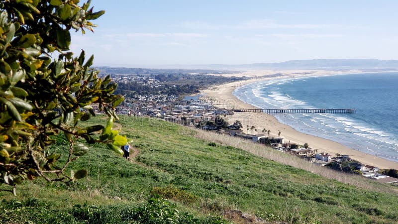 Beach View from a Hill stock photo. Image of hill, ocean - 175320702