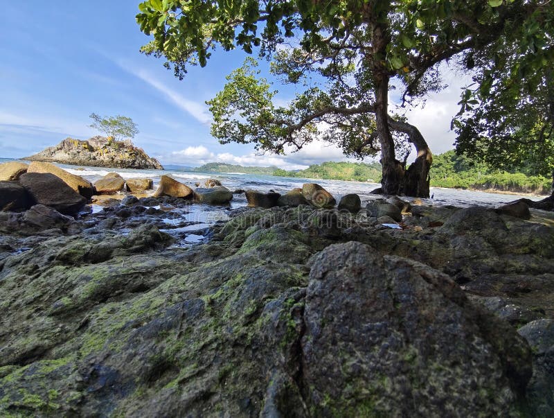 Beach View at One of the Tourist Attractions in Buol District Stock ...