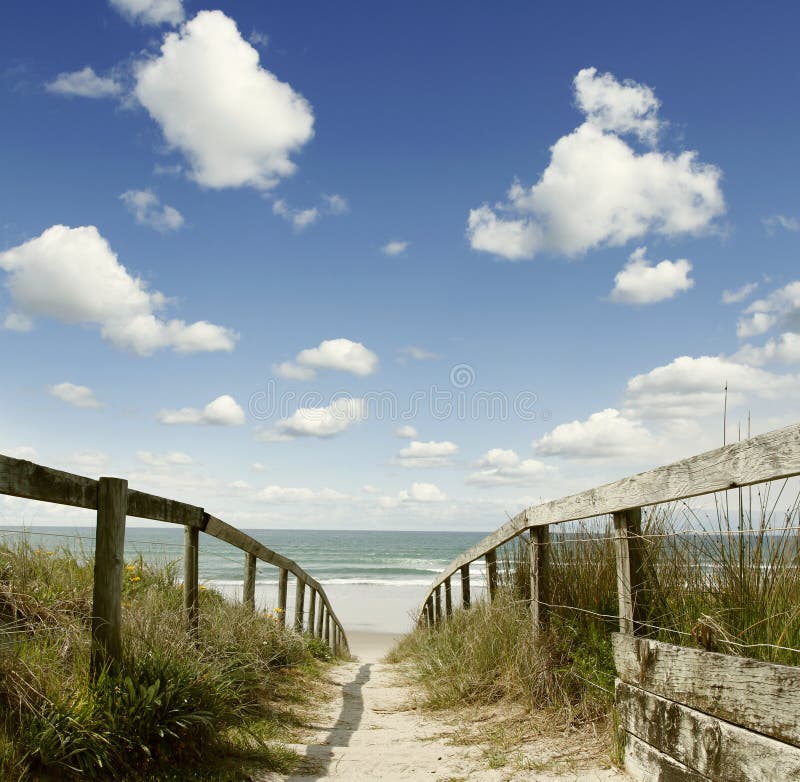 Pathway to the beach stock image. Image of nice, holiday - 15509127
