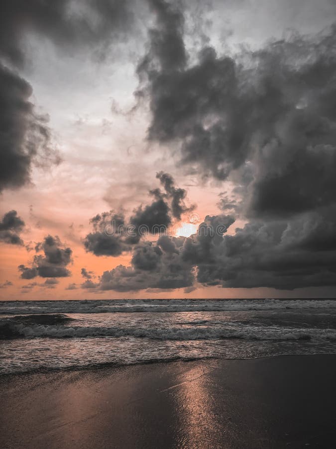 Beach View Sunset Time Bali Stock Photo - Image of bali, water: 327510340