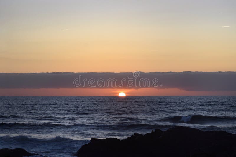Straight Lined Cloud on Top of Sun Stock Image - Image of wave, nature ...
