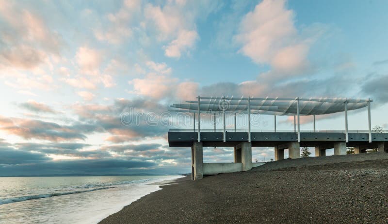 Beach Viewing Platform stock image. Image of architecture - 64948213