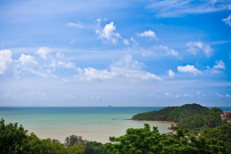 Beach from a Viewpoint stock image. Image of tropical - 19945867