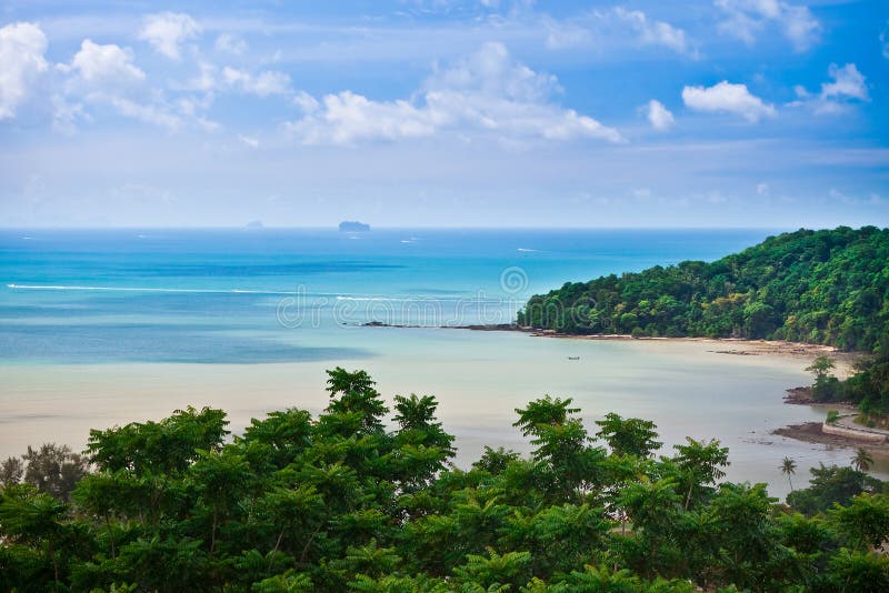 Beach from a Viewpoint stock photo. Image of travel, emerald - 19946106