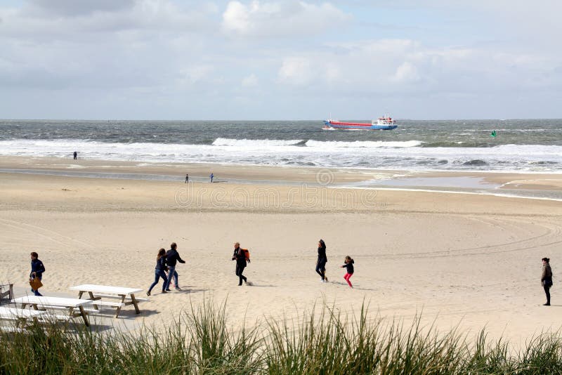 Beach of Vlieland editorial image. Image of horizon, europe - 71516925