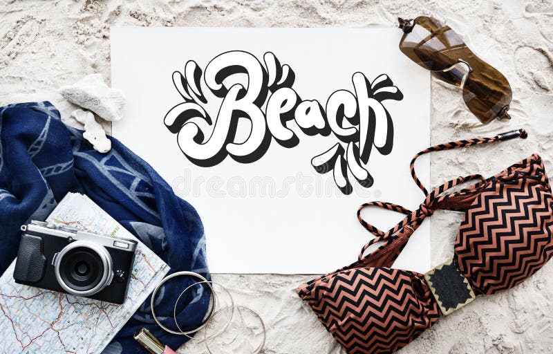 Beach Vocation Enjoy Holidays Summer Concept Stock Image - Image of ...