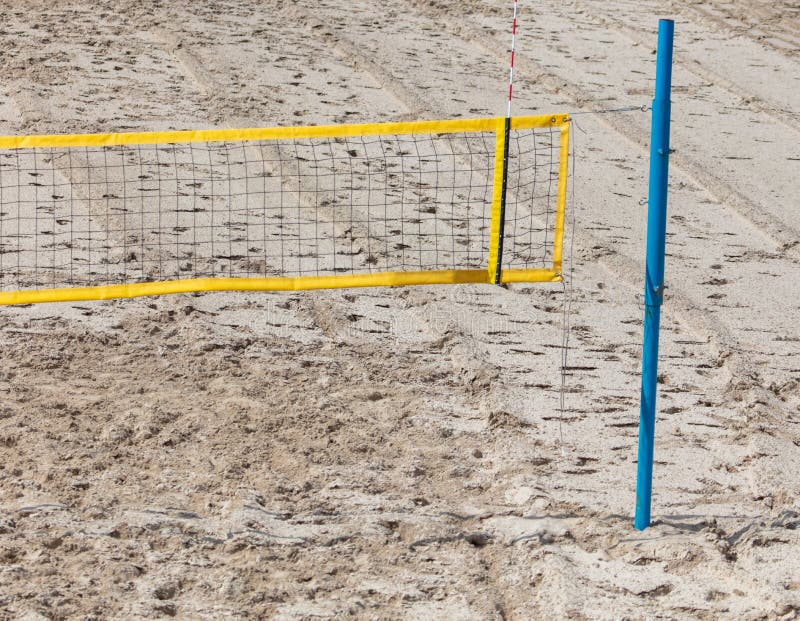 Beach Volleyball Net with Sand Stock Image - Image of volleyball ...