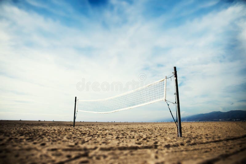 Beach Volleyball Net stock image. Image of ocean, white - 57596507